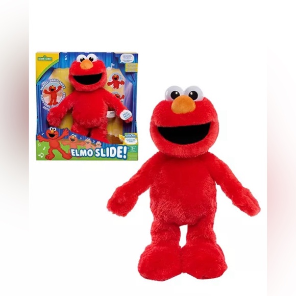 Sesame Street | Toys | Sesame Street Elmo Slide Music Motion Plush ...